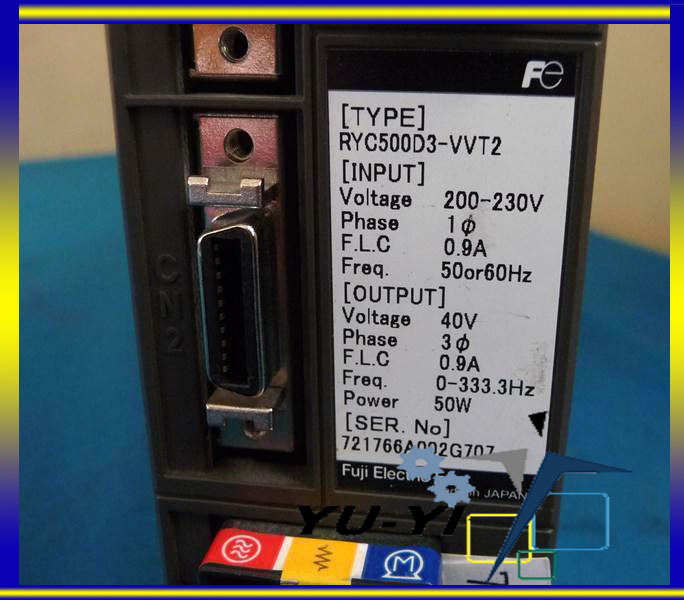 Fuji Faldic RYC500D3-VVT2 RYC500D3VVT2 Servo Drive - PLC DCS SERVO Control MOTOR POWER SUPPLY ...